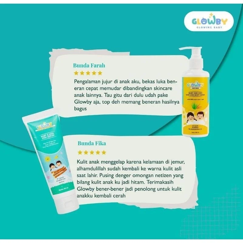Glowby Skin Serum Lotion Ampuh Mencerahkan Kulit Anak & Menghilangkan ...