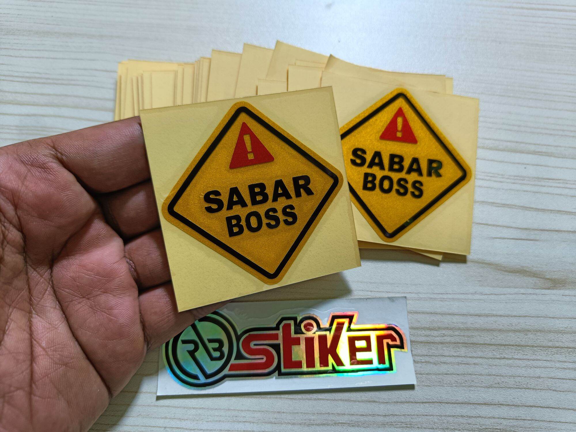 Stiker sabar boss sticker motor cutting | Lazada Indonesia