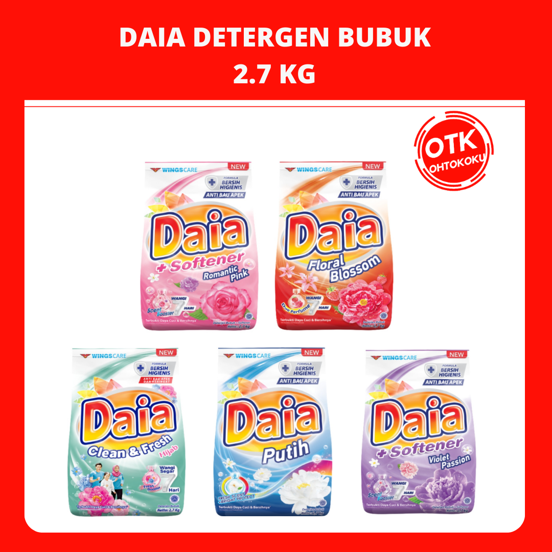 DAIA DETERGENT POWDER 2,7KG ALL VARIAN | Lazada Indonesia