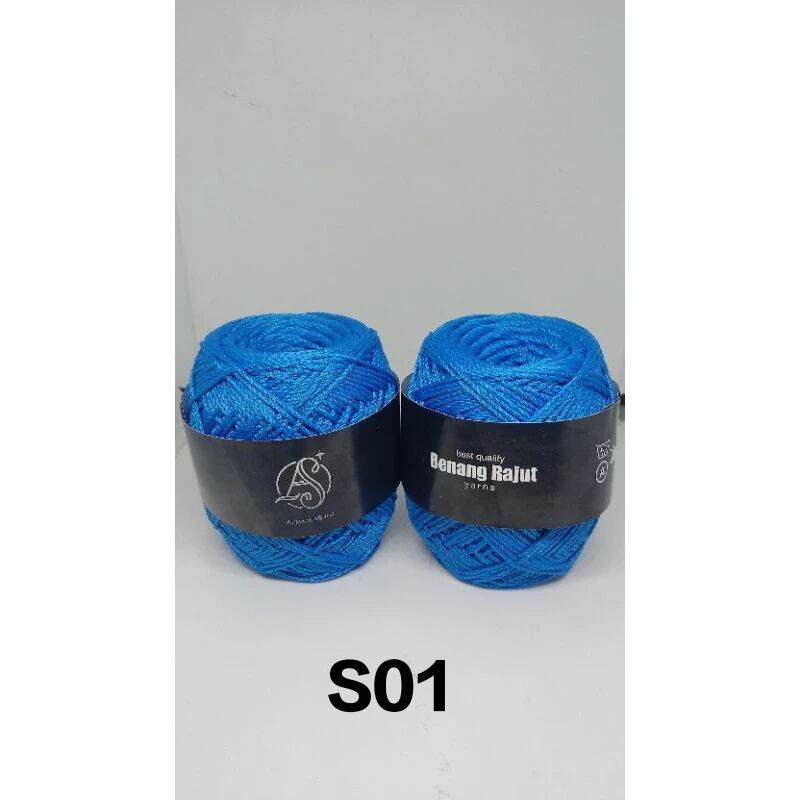 BENANG RAJUT POLY KILAP POLIESTER D7 100 GRAM | Lazada Indonesia