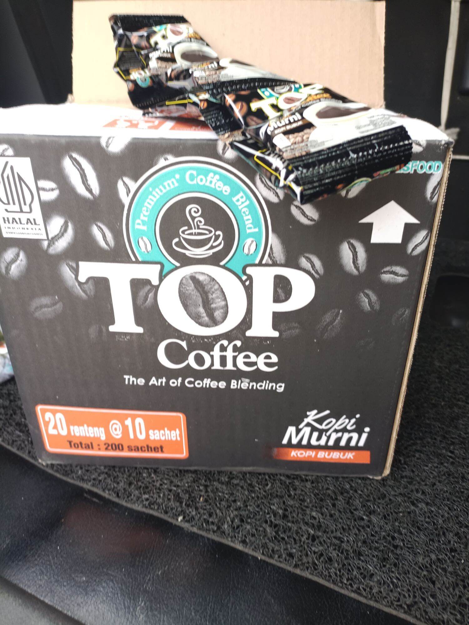 TOP KOPI / TOP MURNI PREMIUM COFFEE BLEND (Dus)-Top Kopi Murni 7g 1 Dus ...