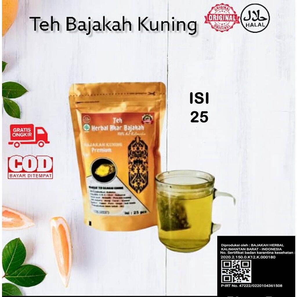 Teh Bajakah Akar Kuning asli Kalimantan isi 25 kantong | Lazada Indonesia