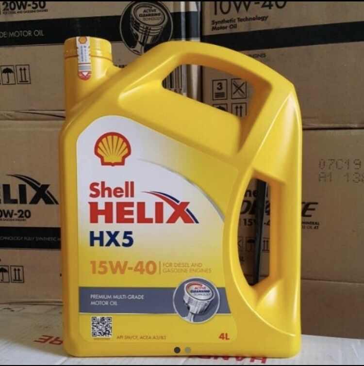 OLI SHELL HELIX HX5 API SN/CF, SAE 15W-40 4L | Lazada Indonesia