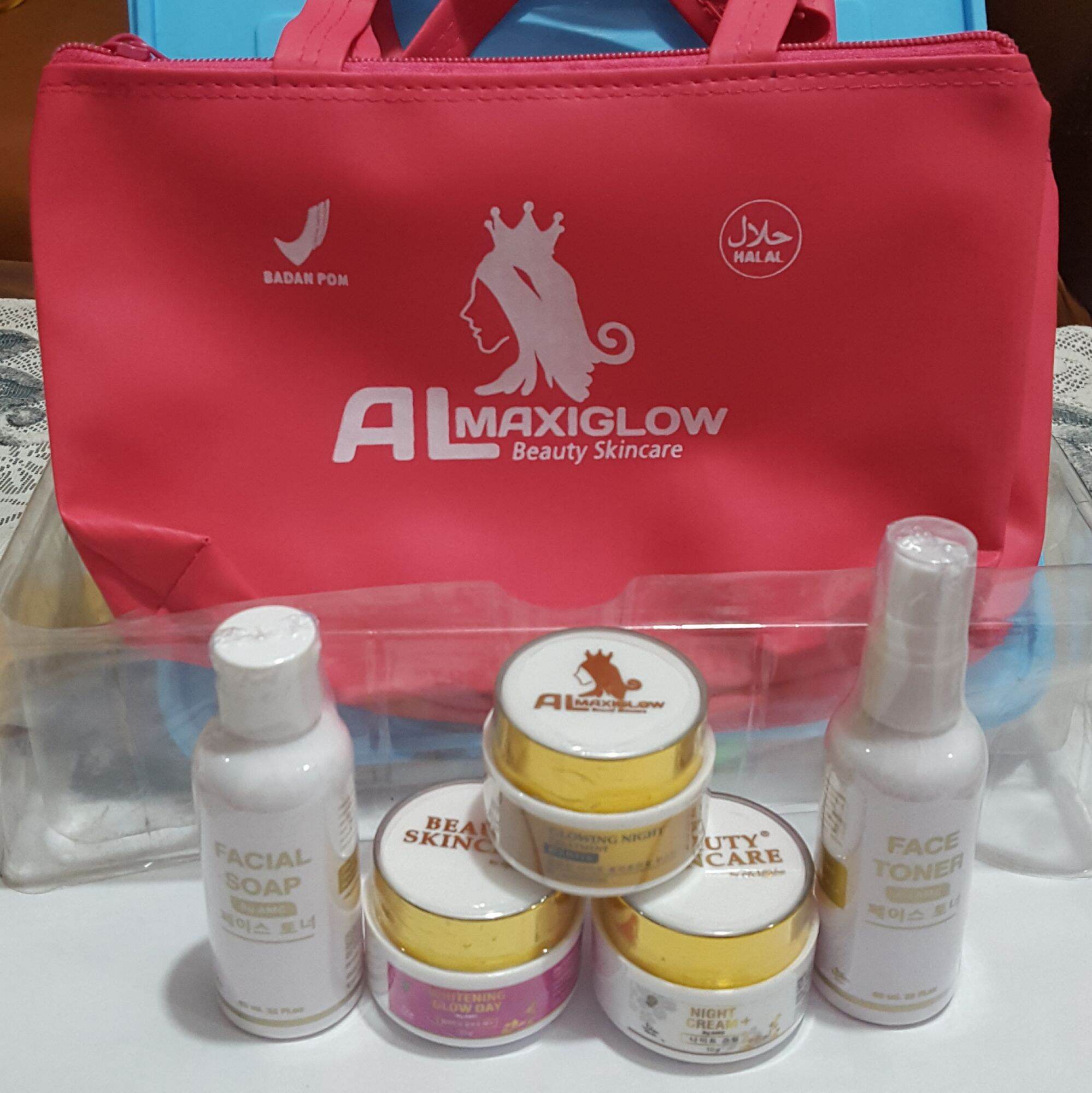 ALMAXI GLOW BEAUTY SKINCARE LEVEL 1 PAKET WHITENING+Night treatment ...