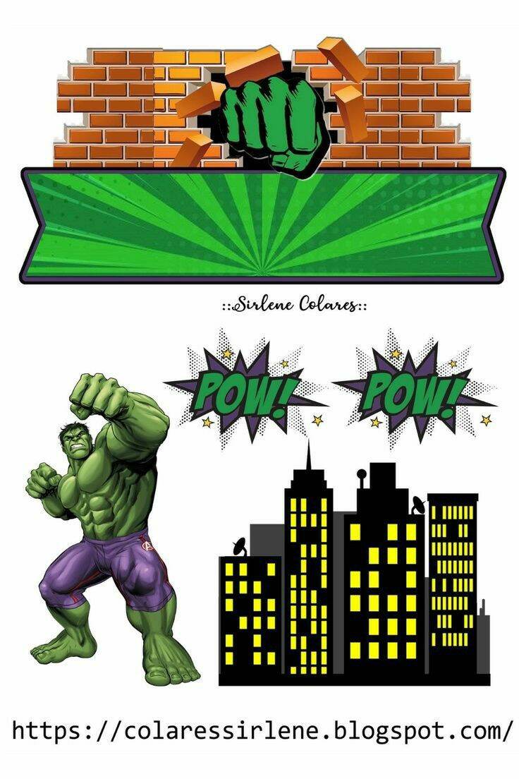 Topper Cake kue Karakter Hulk bisa custom nama dan ucapan | Lazada ...