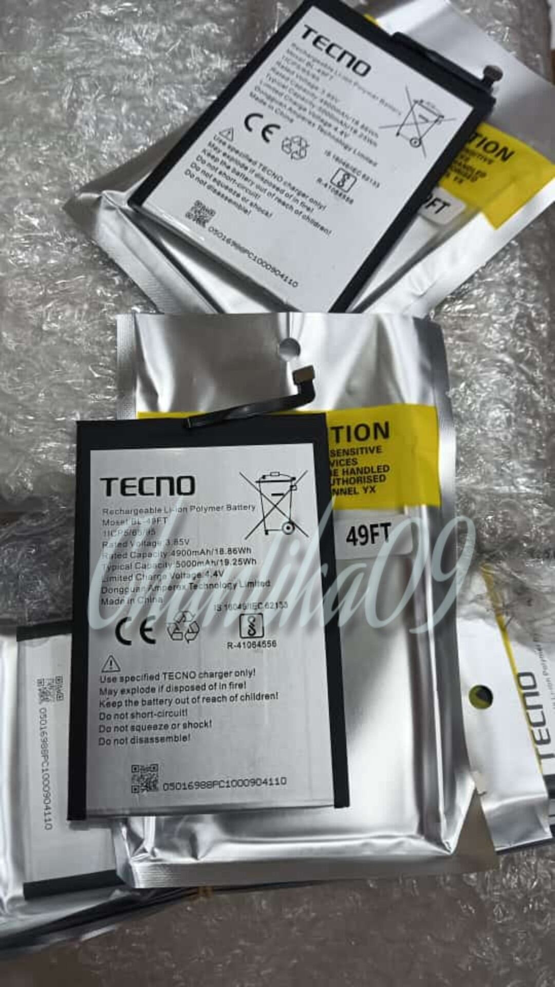 Baterai tecno BL-49FT batu batre Spark 6 Go KE5 battery tekno | Lazada ...