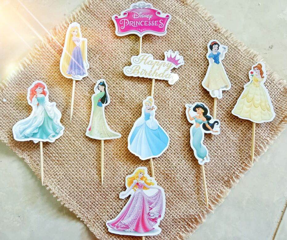 Isi 10pcs Topper / Hiasan Kue Karakter Putri Disney / Princess | Lazada ...