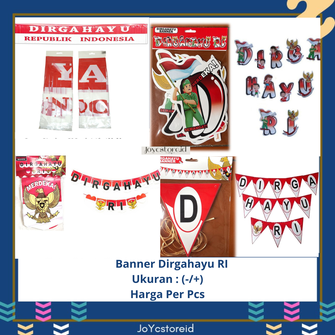 Banner Dirgahayu RI Merah Putih | Banner Agustusan | Backdrop Dirgahayu ...