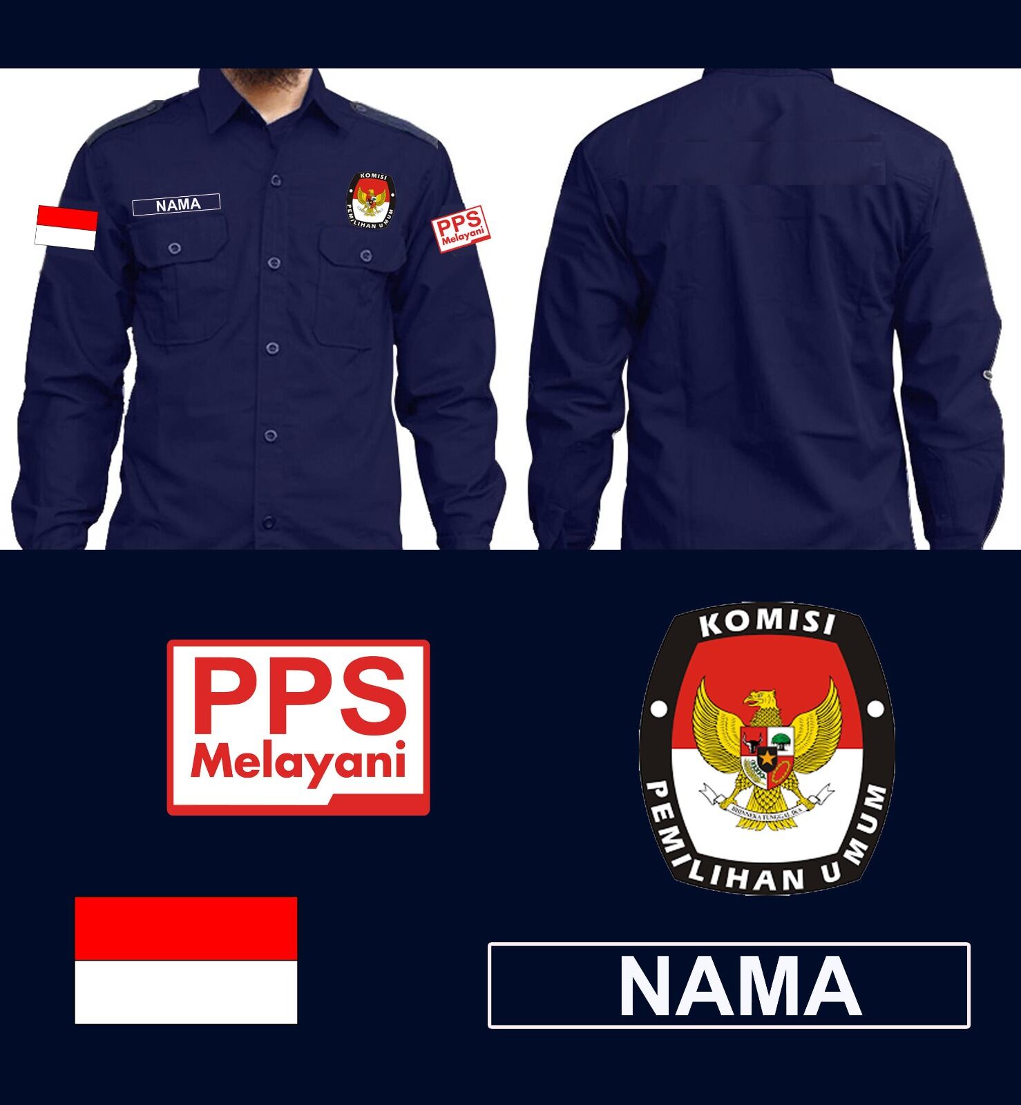 kemeja pps kemeja panitia pemilihan umum kpu terbaru | Lazada Indonesia