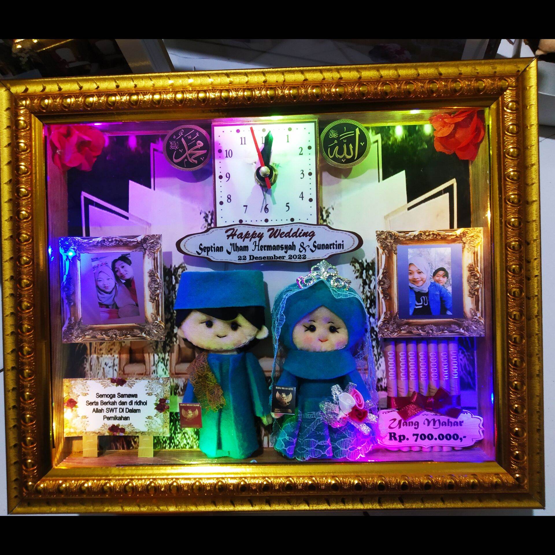 Mahar Pernikahan Bingkai Uang Frame Pengantin Sunda Jawa Batak Padang ...