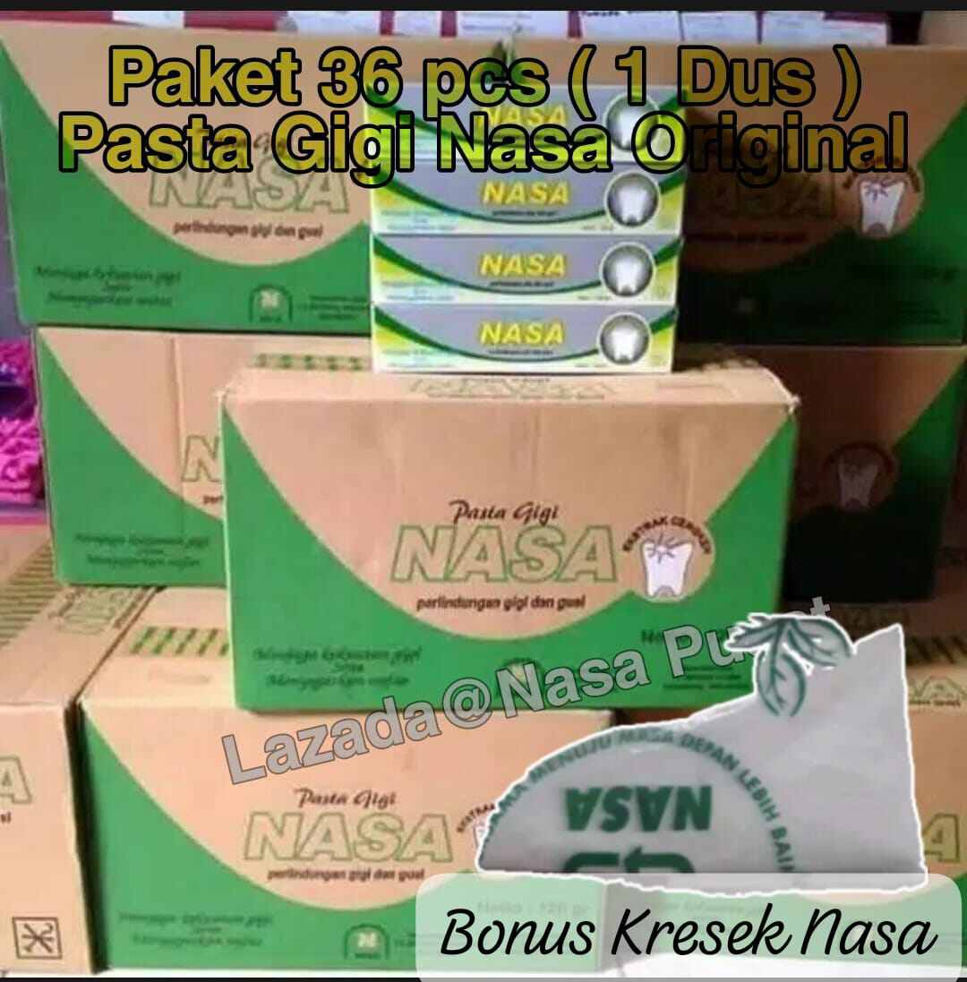 [NASA PUSAT] PASTA GIGI NASA PAKET 1 DUS ( 36 PCS ) ODOL NASA ORIGINAL ...