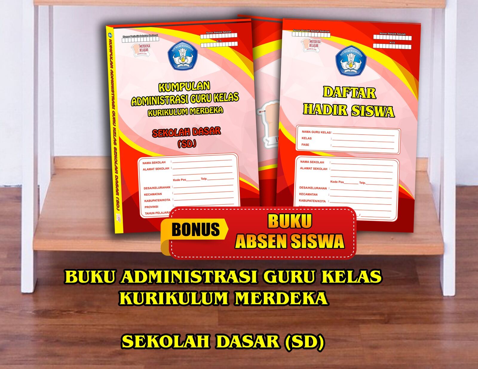 Baru/Buku Kumpulan Administrasi Guru kelas SD Kurikulum Merdeka ...