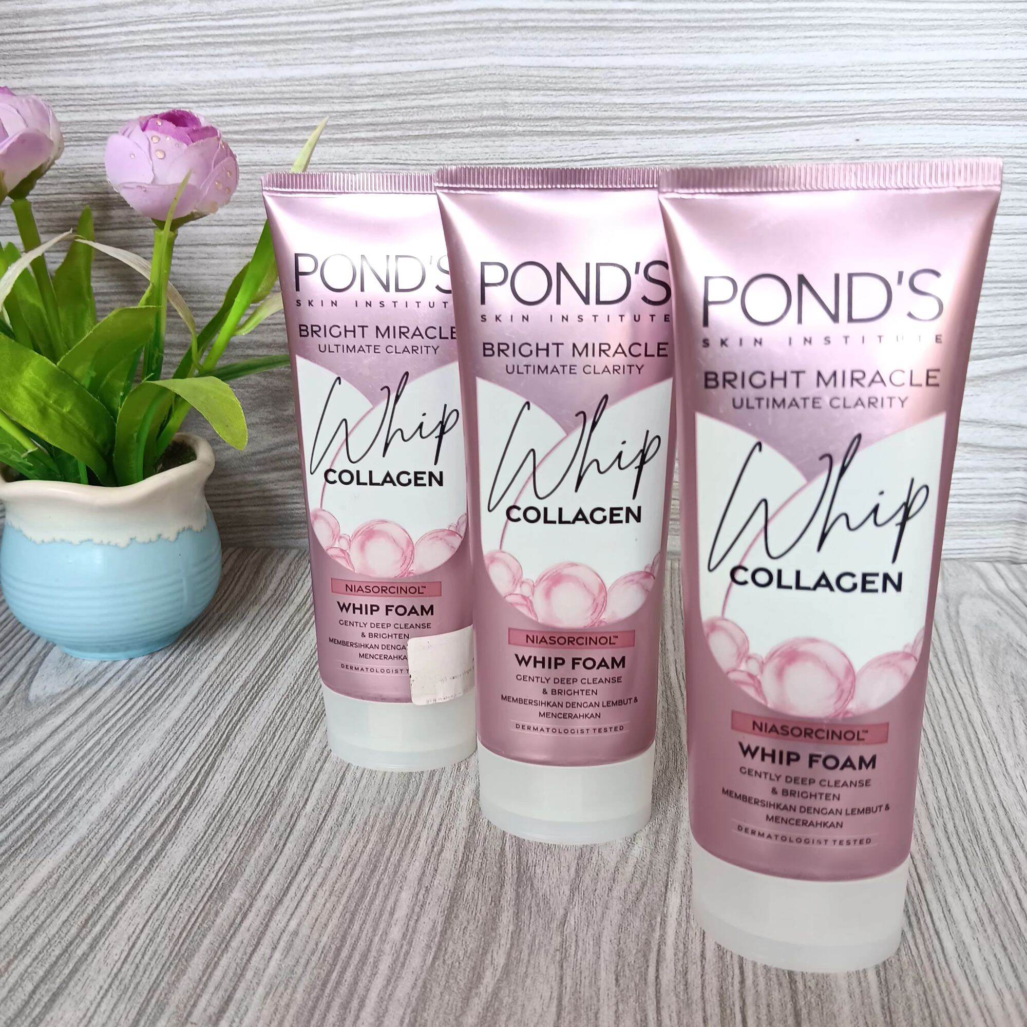 PONDS BRIGHT MIRACLE COLLAGEN FACIAL WHIP FOAM 100gr | Lazada Indonesia