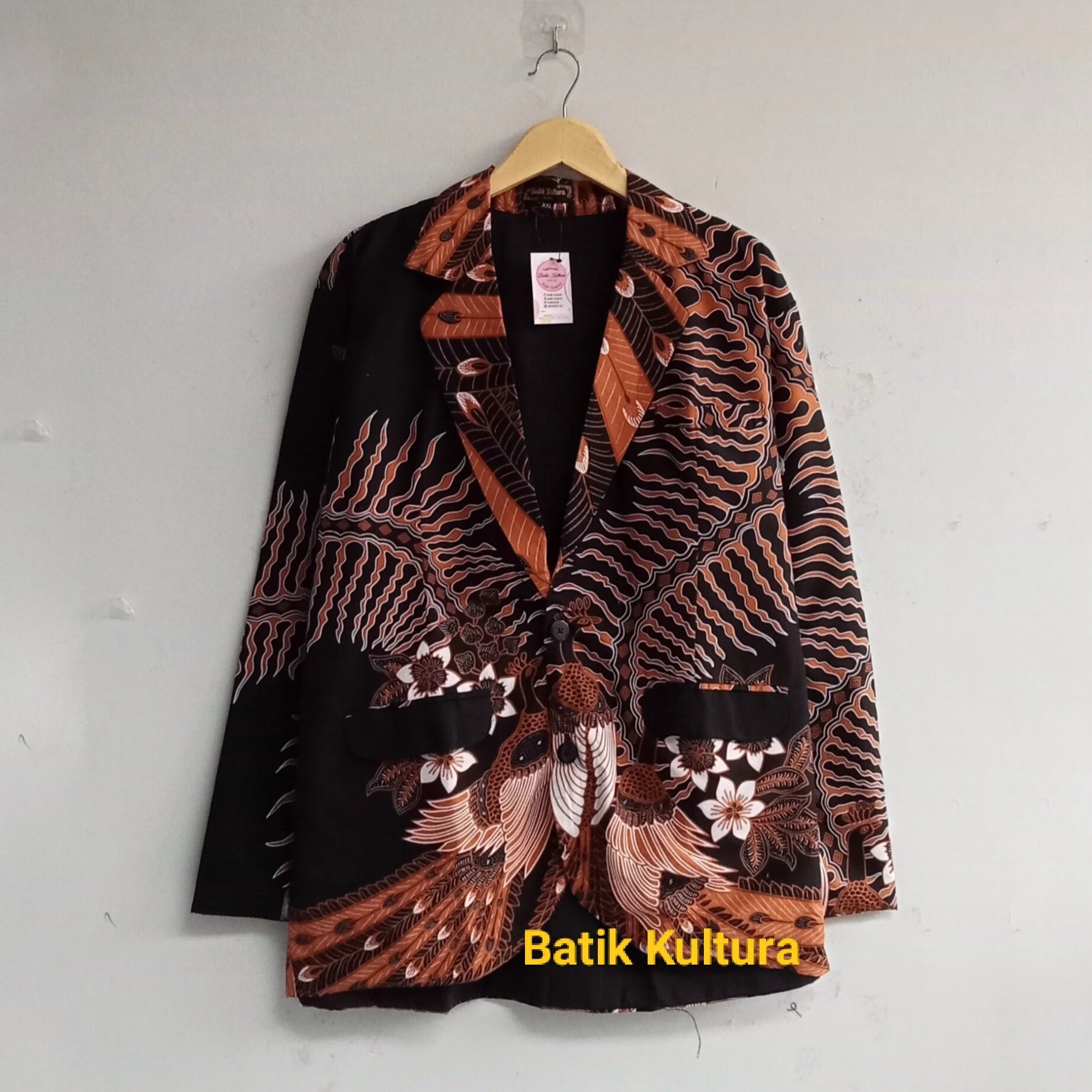 Blazer Laki-laki warna Hitam batik cocok untuk kerja maupun acara resmi ...