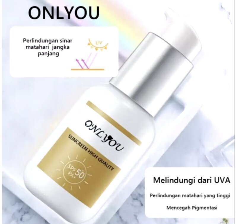 [BPOM Certification] ONLYOU Sunscreen cream SPF 50 PA+++ 50ML Face ...