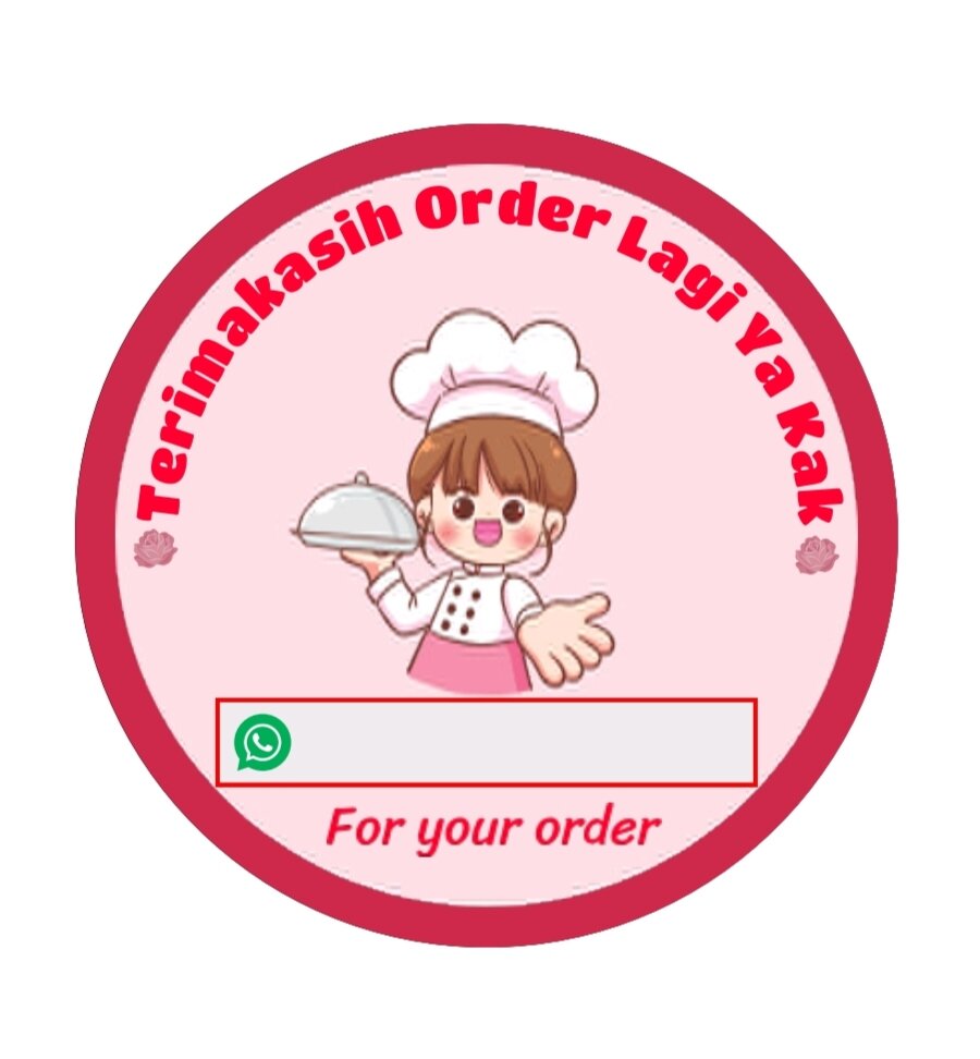 Stiker Terimakasih Bisa tulis No Hp | Stiker Order lagi ya kak | Label ...