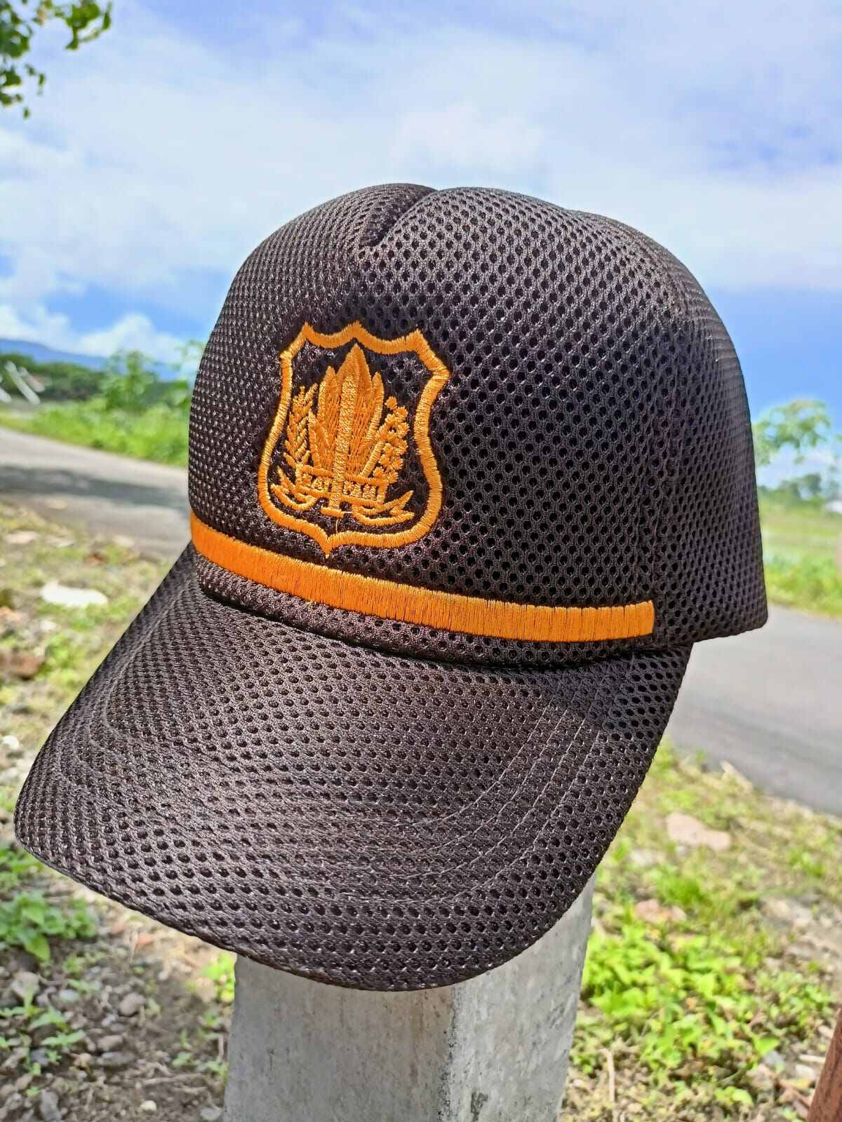 topi satpam security Lis kuning | Lazada Indonesia