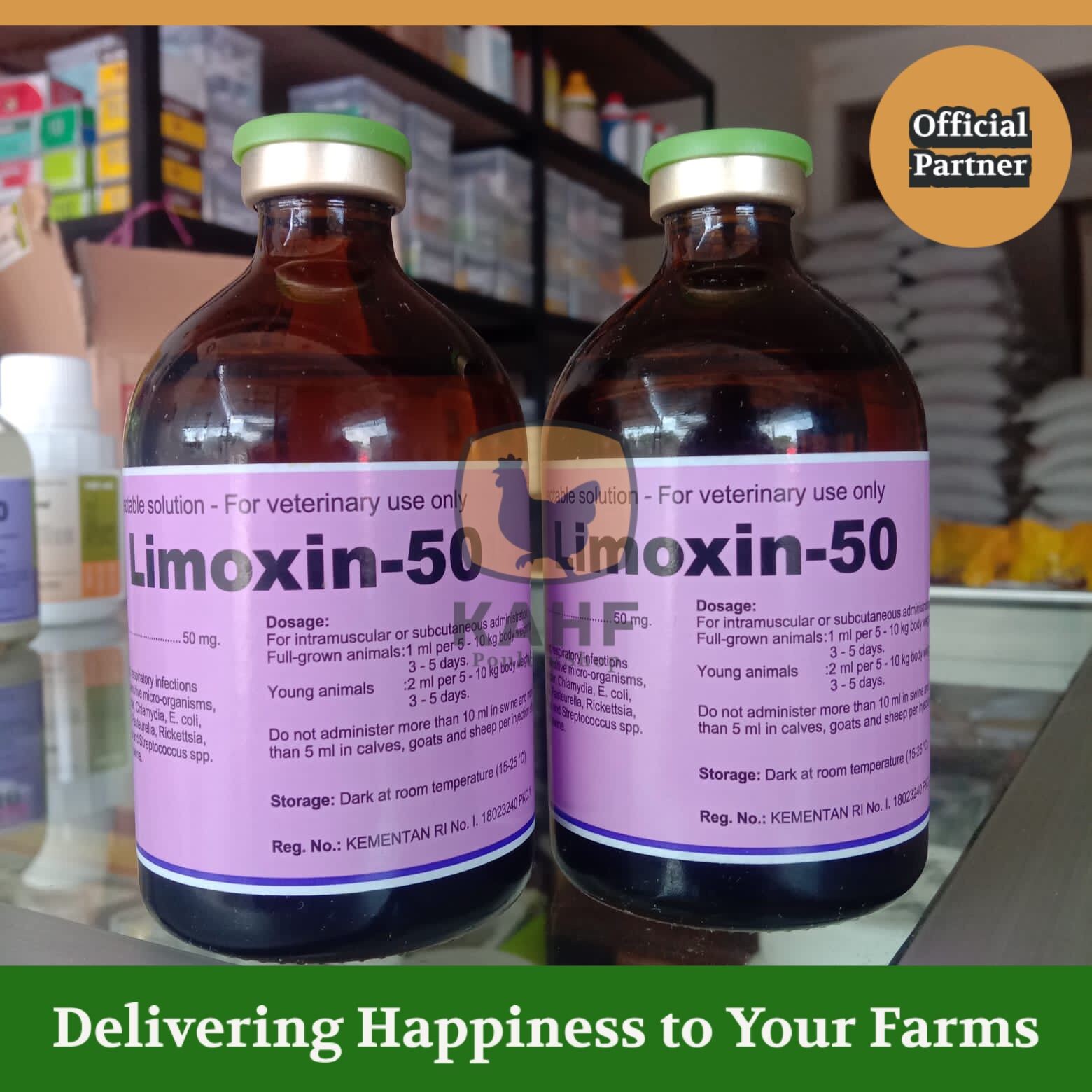 Limoxin-50 100 ml Injeksi Intramuskular Antibiotik Hewan ...