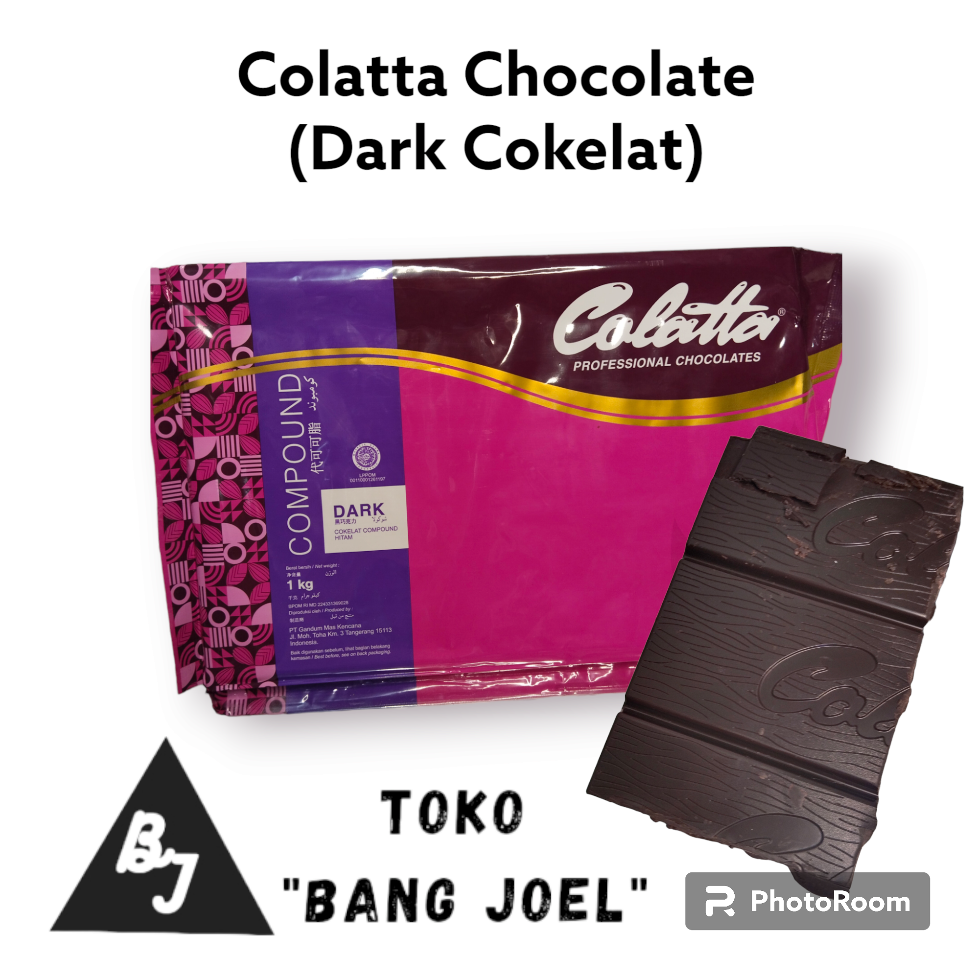 Colatta chocolate compound repack 250 gram / coklat batangan / cokelat ...