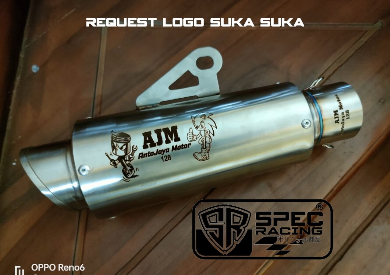 knalpot racing original by SR spec racing request logo suka suka ...