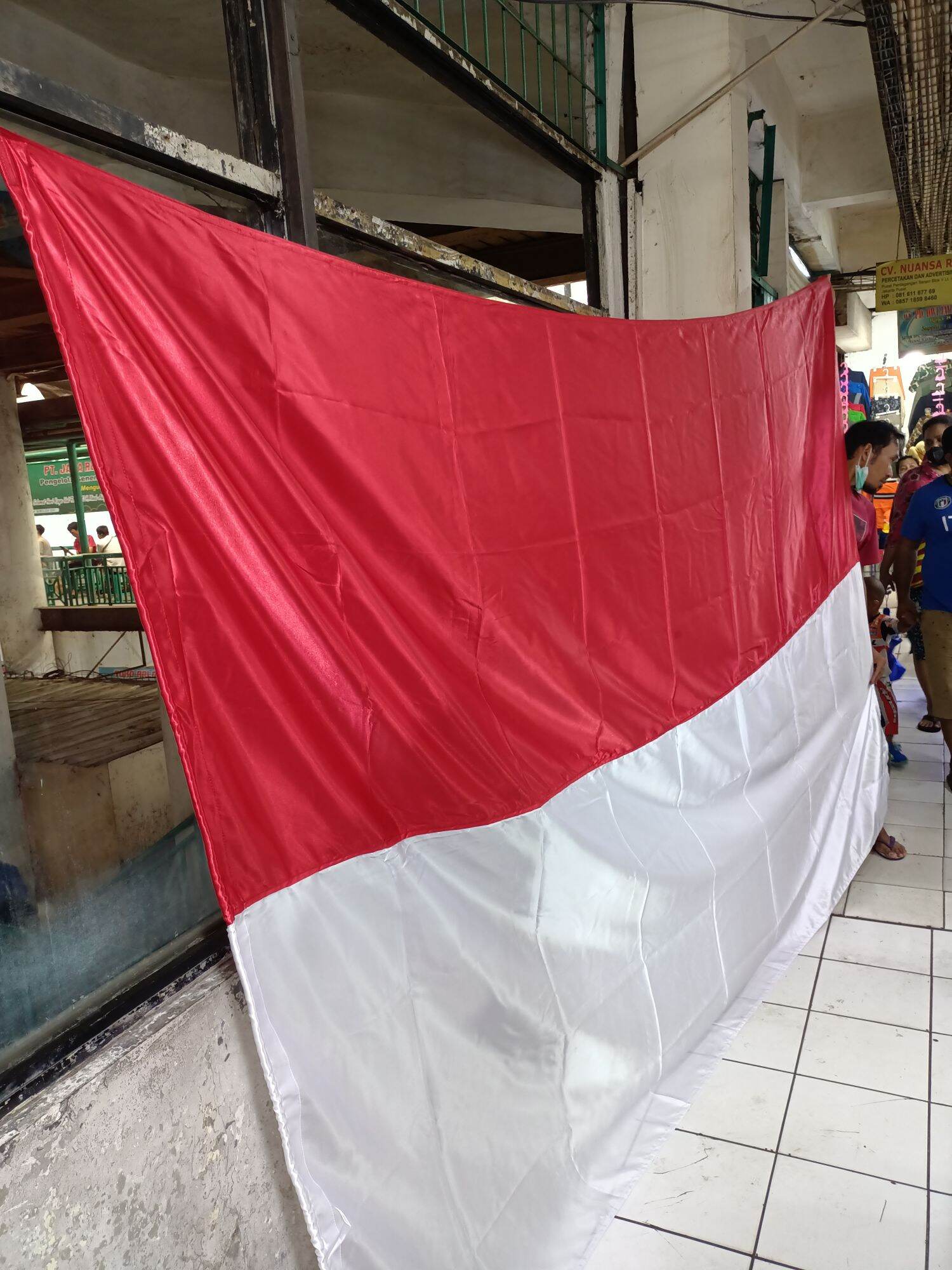 bendera merah-putih ukuran 2x3/bendera bahan satin | Lazada Indonesia