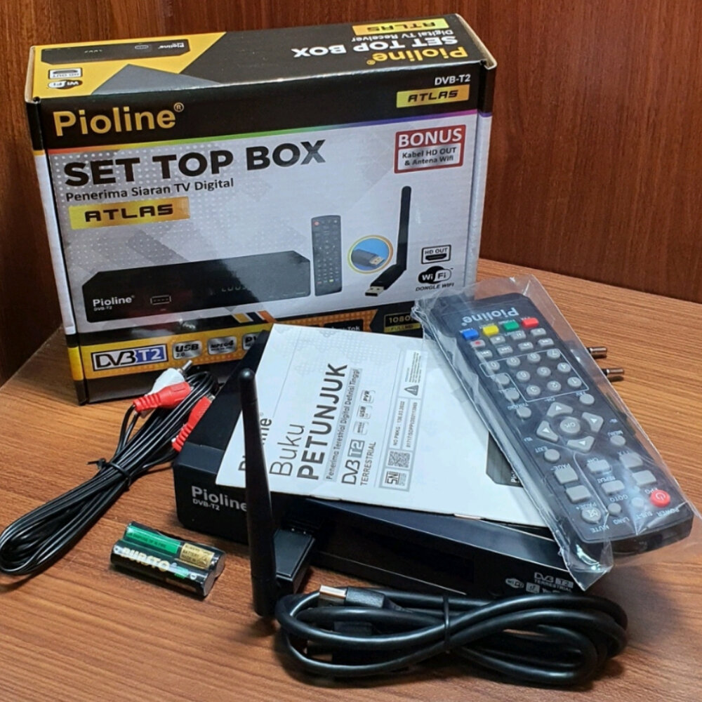 SET TOP BOX TV TABUNG DIGITAL MURAH PAKET LENGKAP KOMPLIT PLUS USB ...