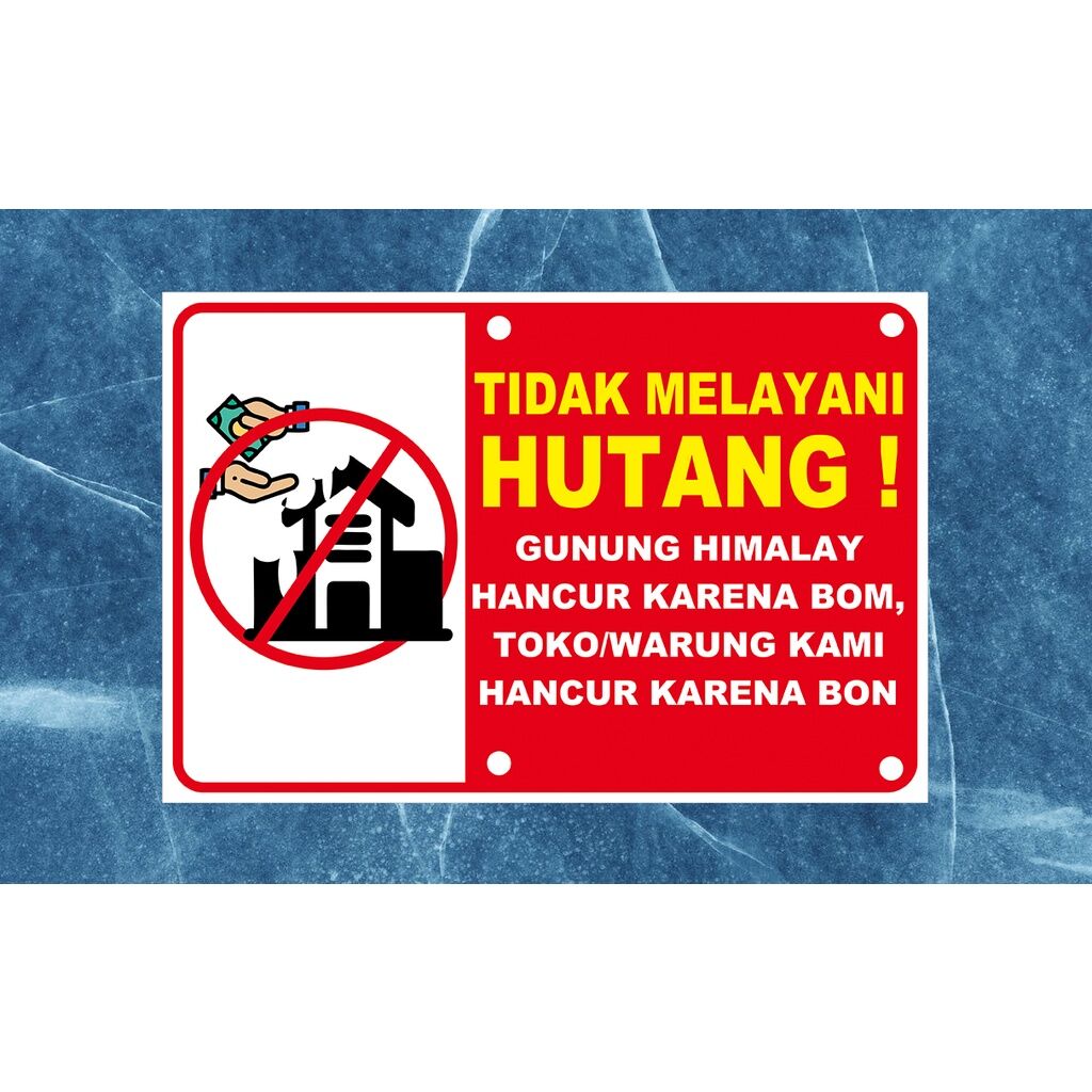 stiker dilarang ngutang | Lazada Indonesia stiker dilarang ngutang | Lazada Indonesia