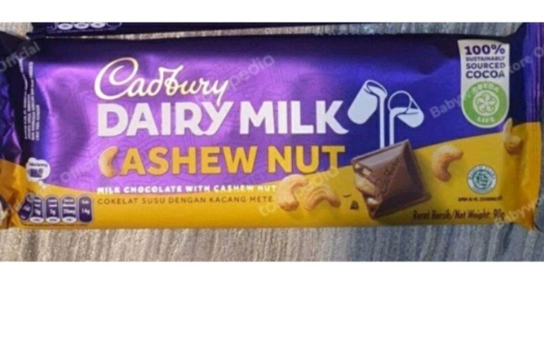 coklat cadbury dairy milk cashew nut 62 gram dan 90 gram | Lazada Indonesia