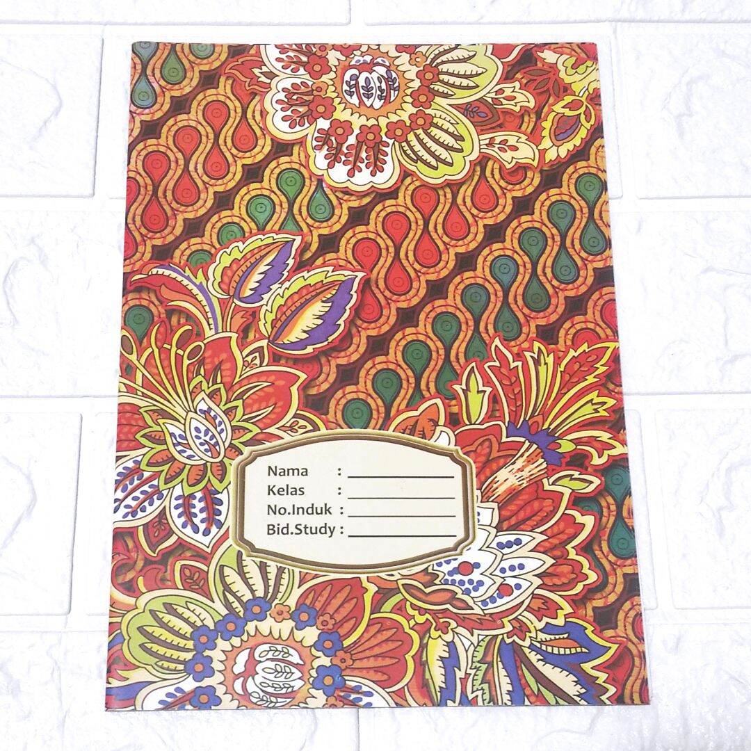Sampul Buku Motif Batik ukuran Kwarto Full Color ( 20 lembar) - Sampul ...