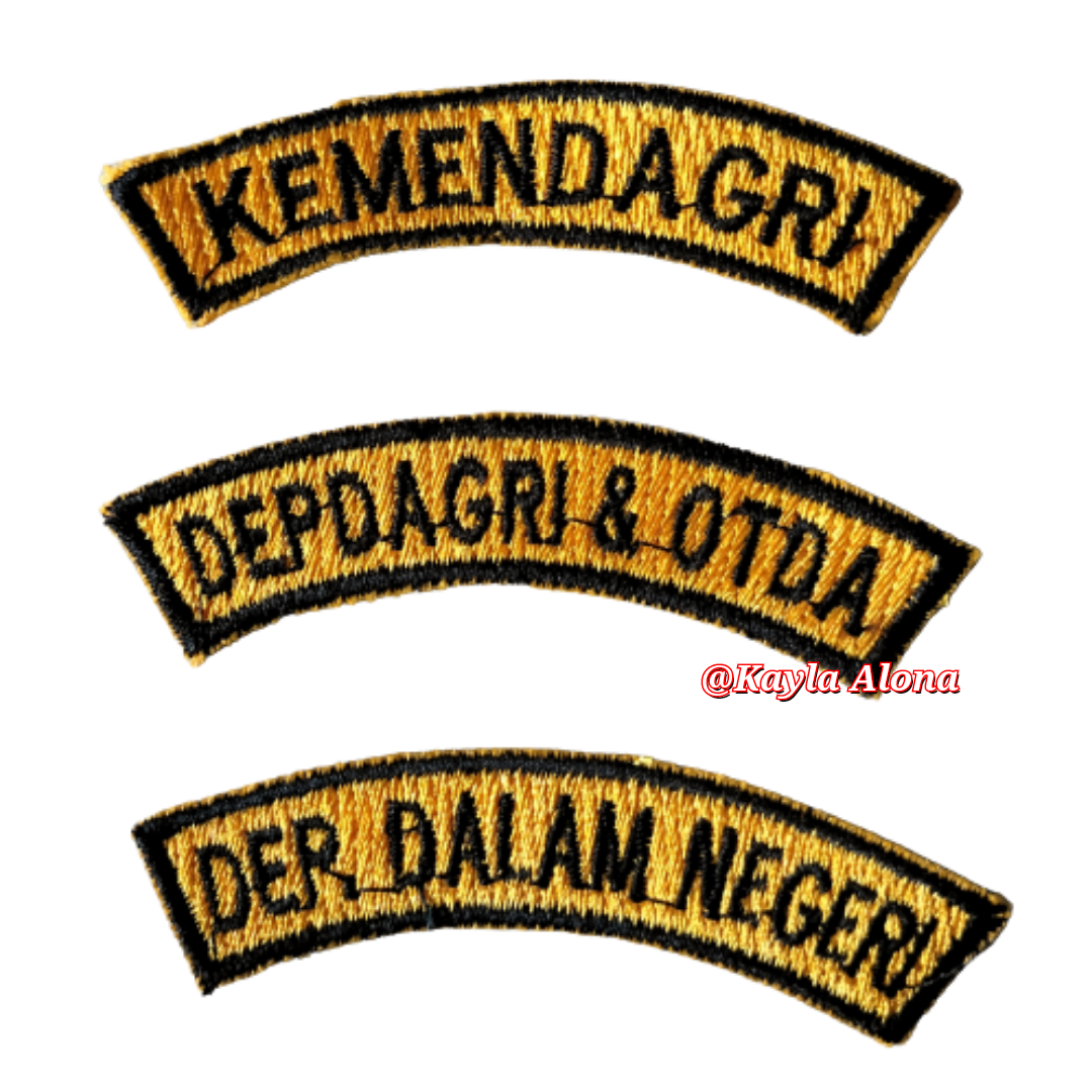 BET / BEDGE BORDIR DINAS ' KEMENDAGRI ,DEPT. DALAM NEGRI , DEP DAGRI ...