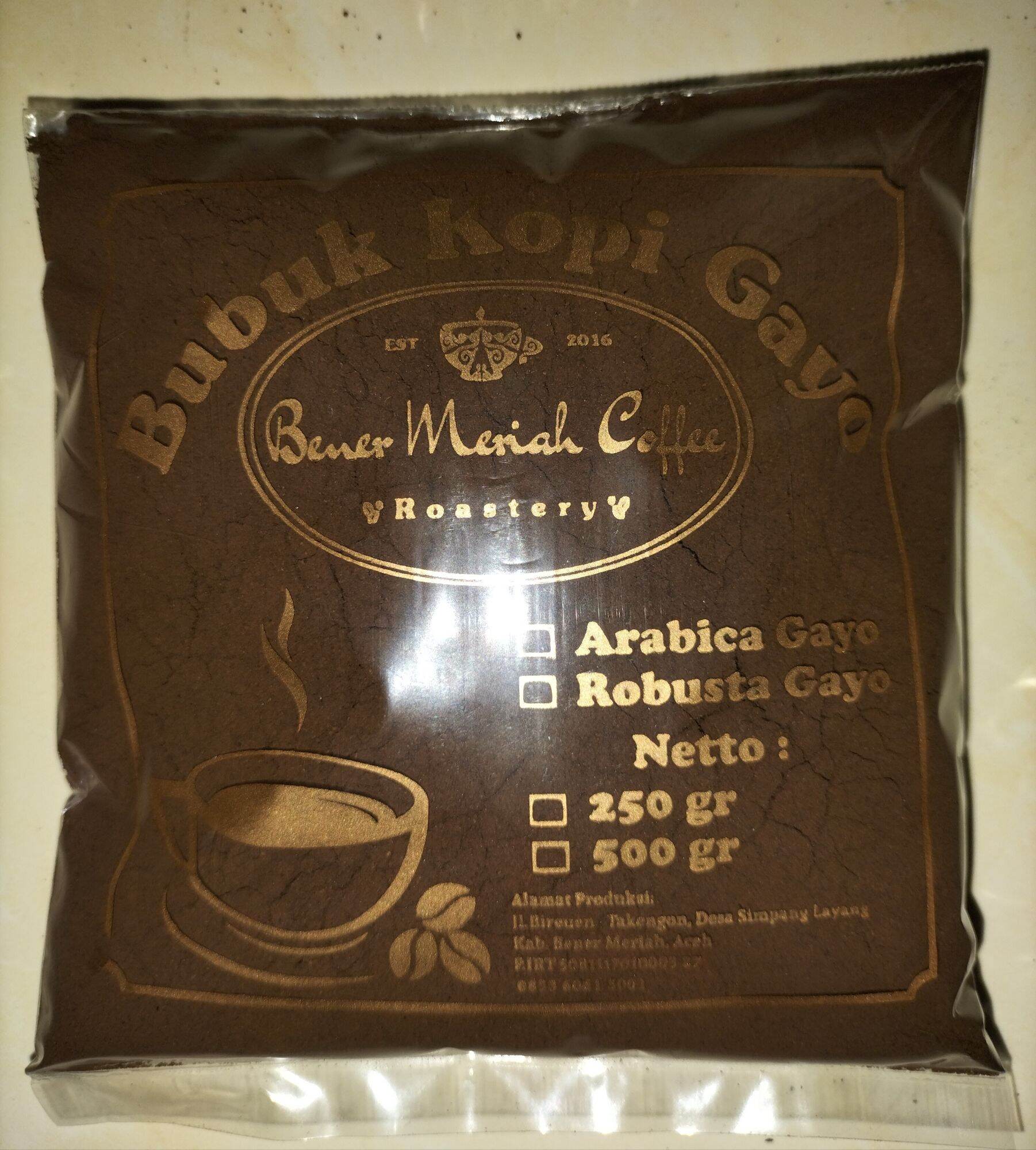 Bubuk Kopi Gayo Robusta 250 Gr | Bener Meriah Coffee | Lazada Indonesia