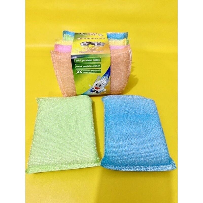 SPON CUCI PIRING WARNA WARNI BESAR / SPON PENCUCI PIRING | Lazada Indonesia