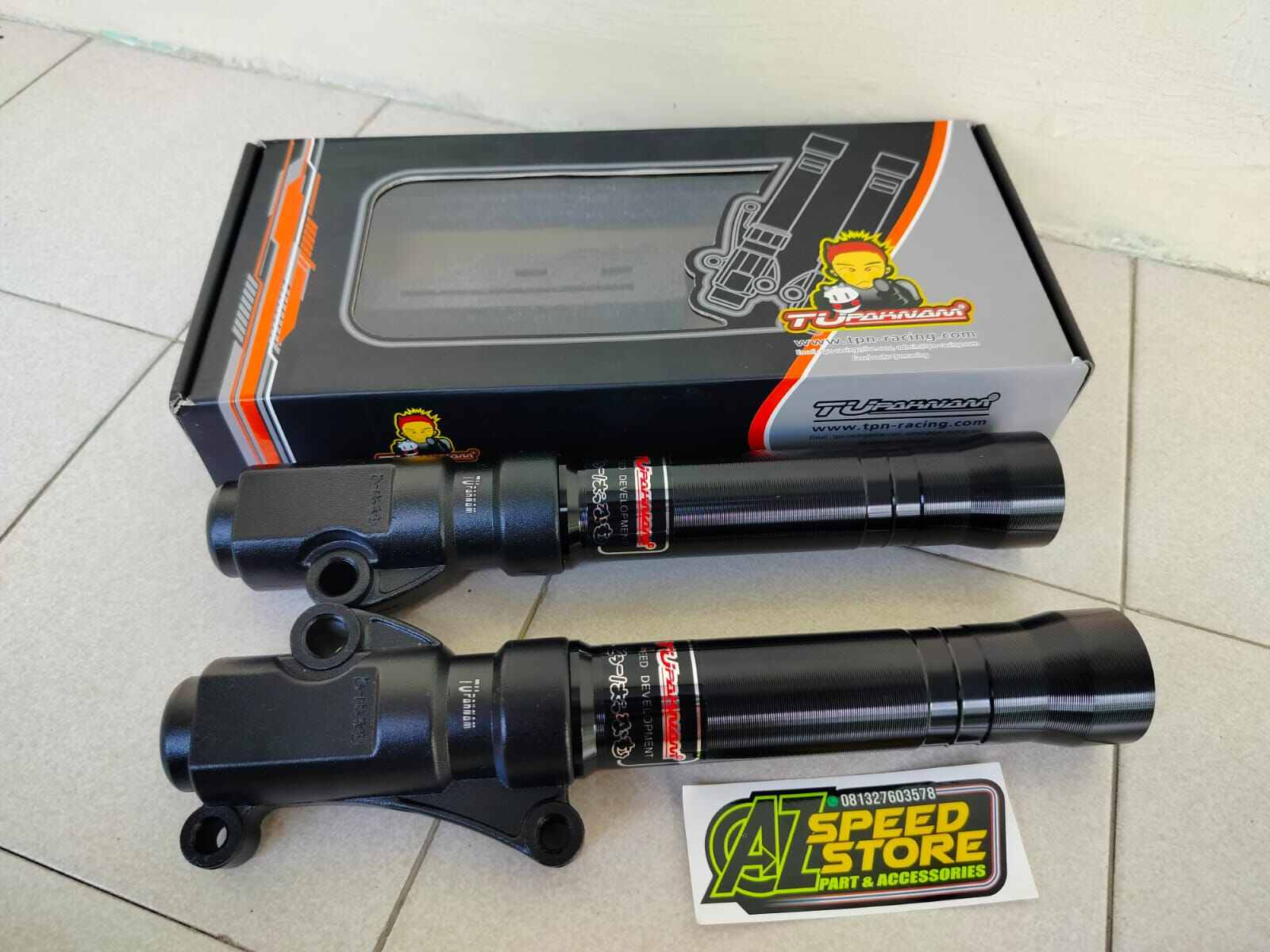 Bottom Shock Depan Tupaknam Full Black Original Scoopy Beat Vario 110 ...