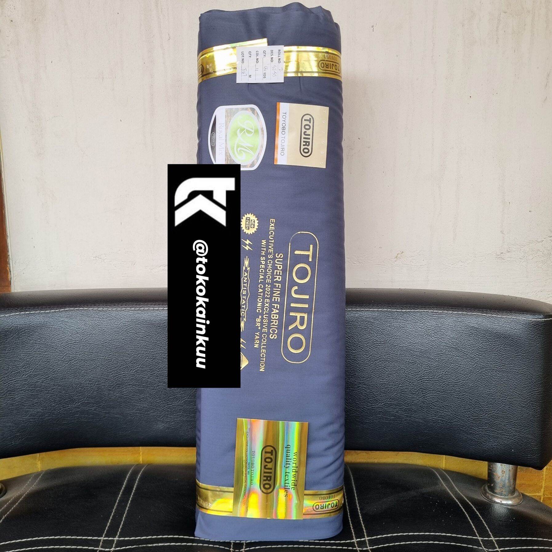 Kain Katun Bahan Toyobo Rollan Tojiro Royal Mix Murah Banyak Warna ...