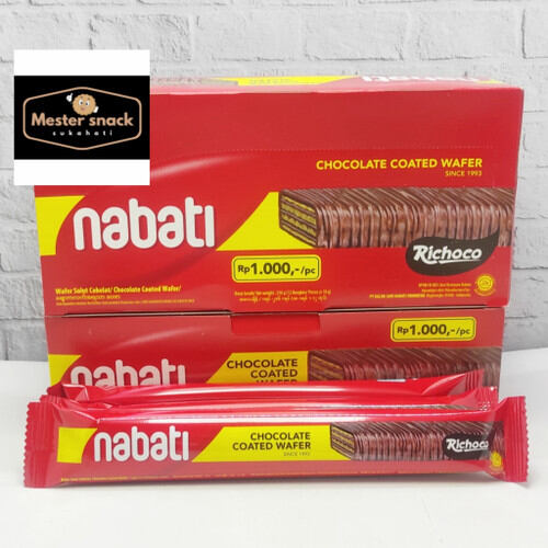 nabati chocolate coated wafer isi 12pcs - wafer salut cokelat richoco ...