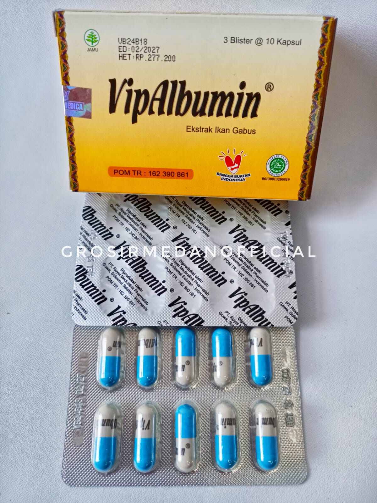 VIPALBUMIN 1 STRIP - EKSTRAK IKAN GABUS VIP ALBUMIN | Lazada Indonesia