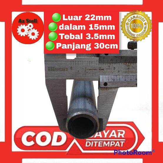 Pipa Besi Seamless Od 22mm /Id 15mm Tebal 3.5mm Panjang pilih pada varian | Lazada Indonesia