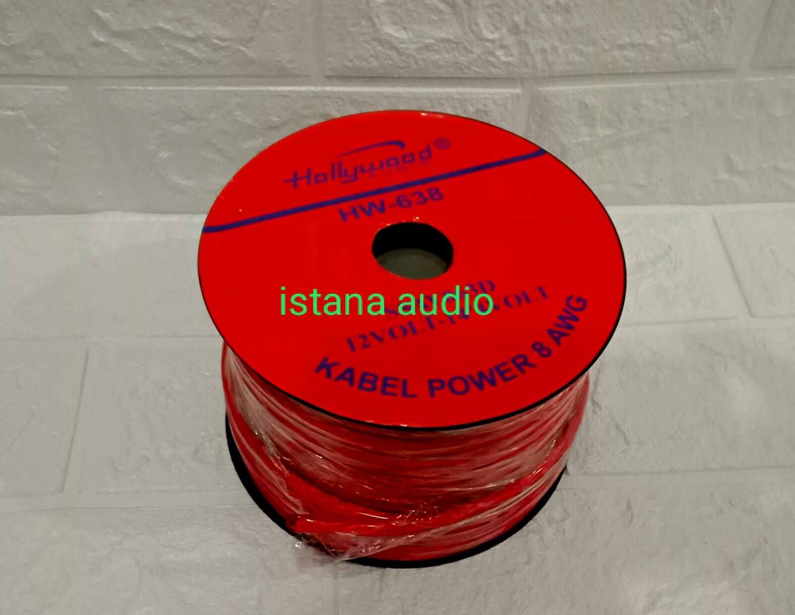 Kabel power 8 AWG kabel strum Hollywood HW-638 Tembaga asli | Lazada ...
