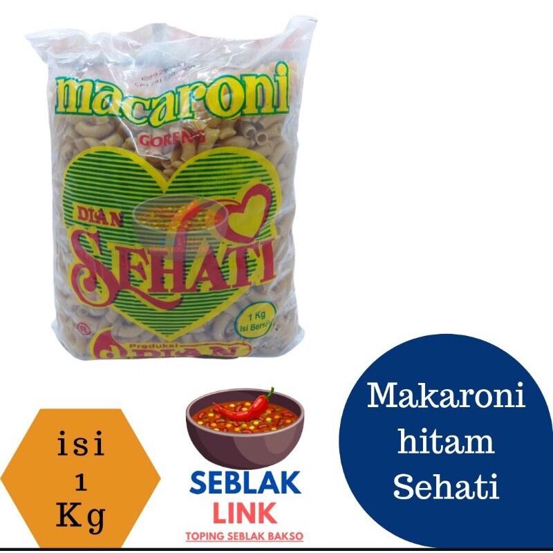 Makaroni hitam mentah 1kg mekar mengembang tidak bantat | Lazada Indonesia