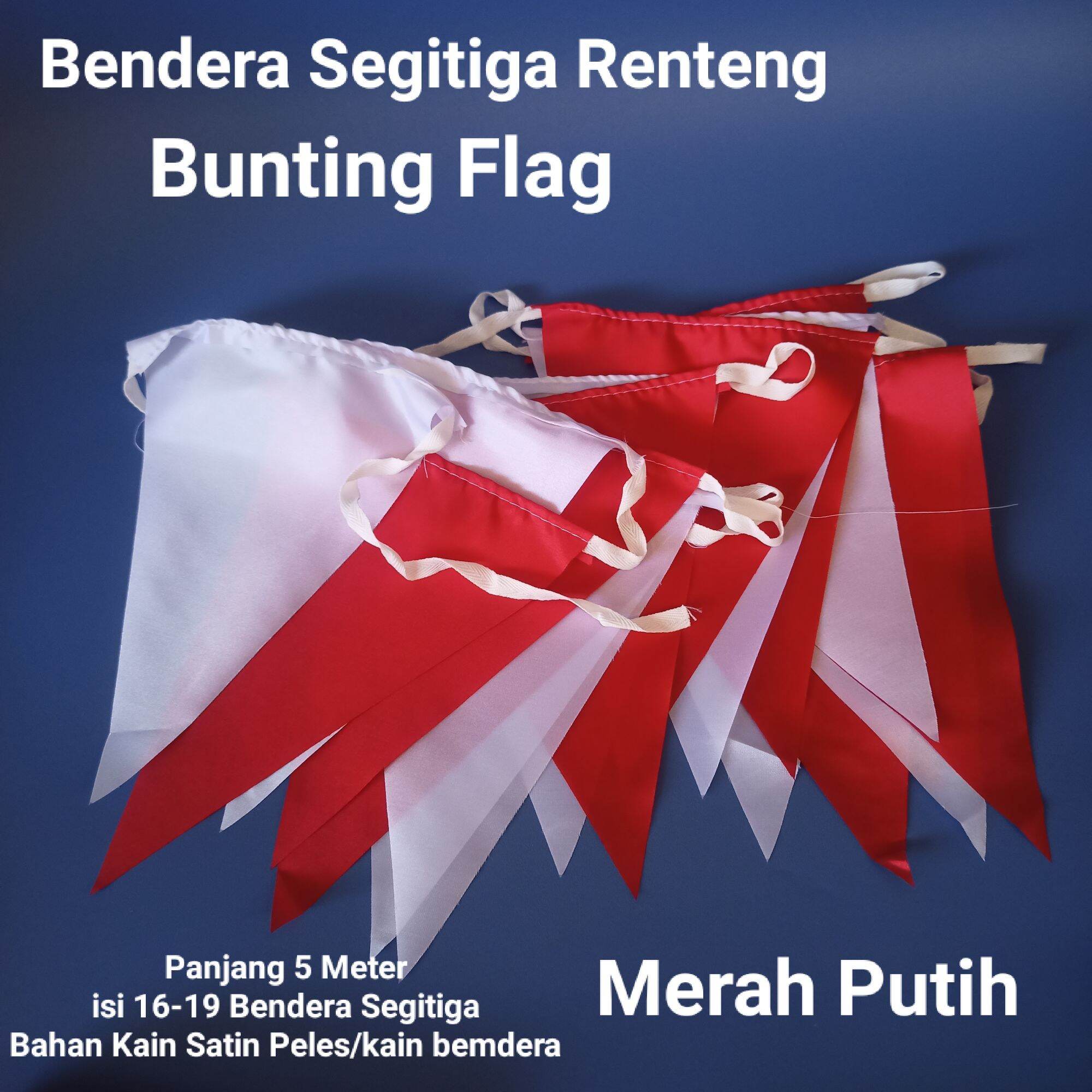 Bendera Segitiga Renteng Merah Putih warna warni | Lazada Indonesia