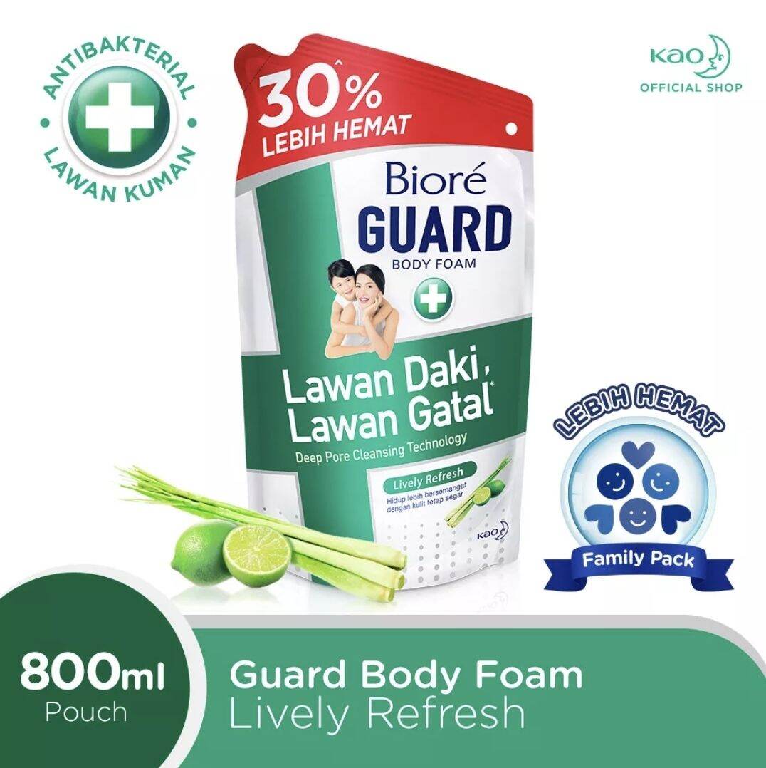 Biore guard body wash merah hijau 800ml | Lazada Indonesia