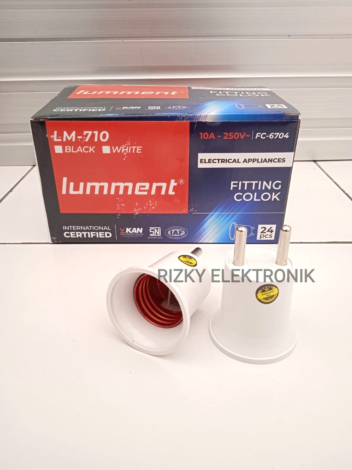Fiting Fitting Colok Lampu E27 Lumment LM-710 FC-6704 Multifungsi ...