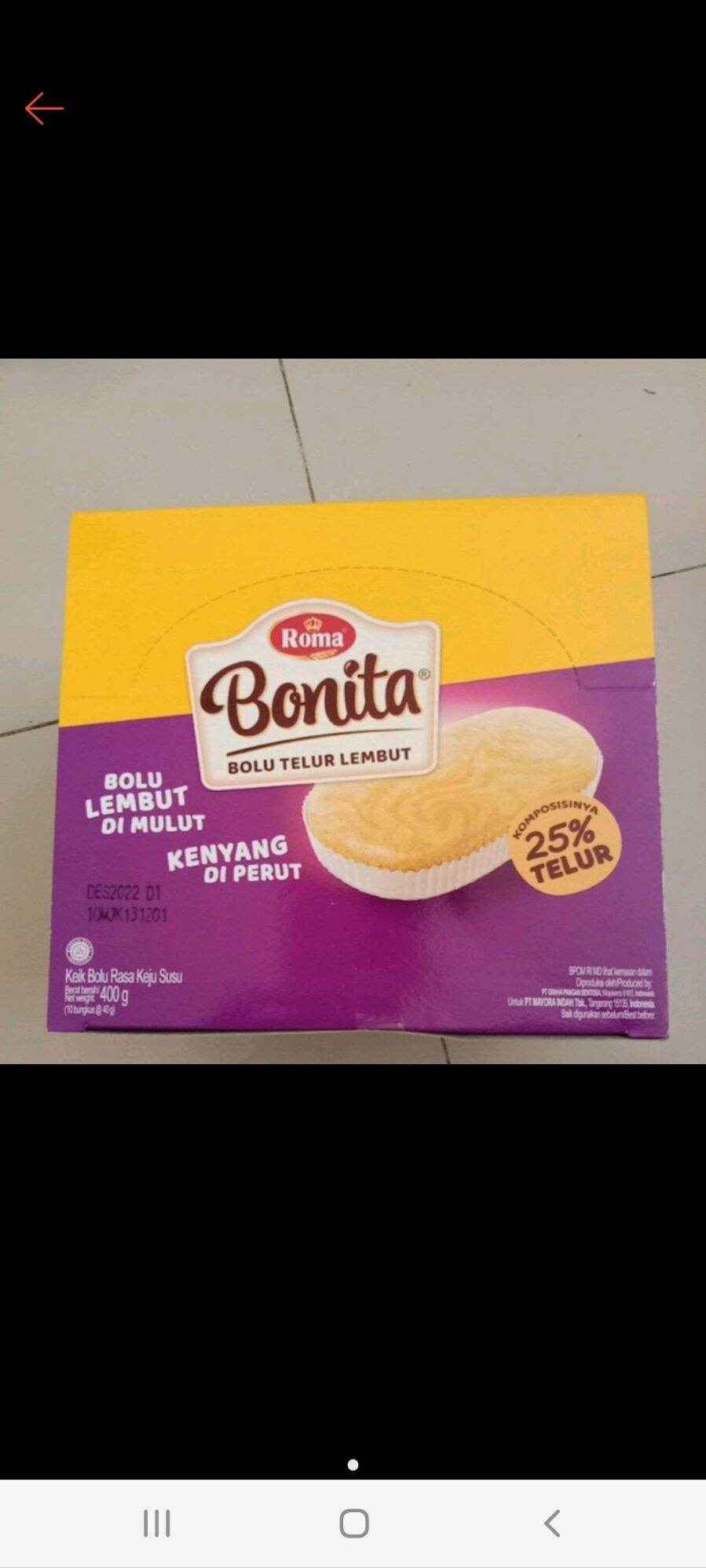 Bolu Bonita Rasa Keju Susu isi 12pc (Kemasan baru tanpa box) | Lazada ...