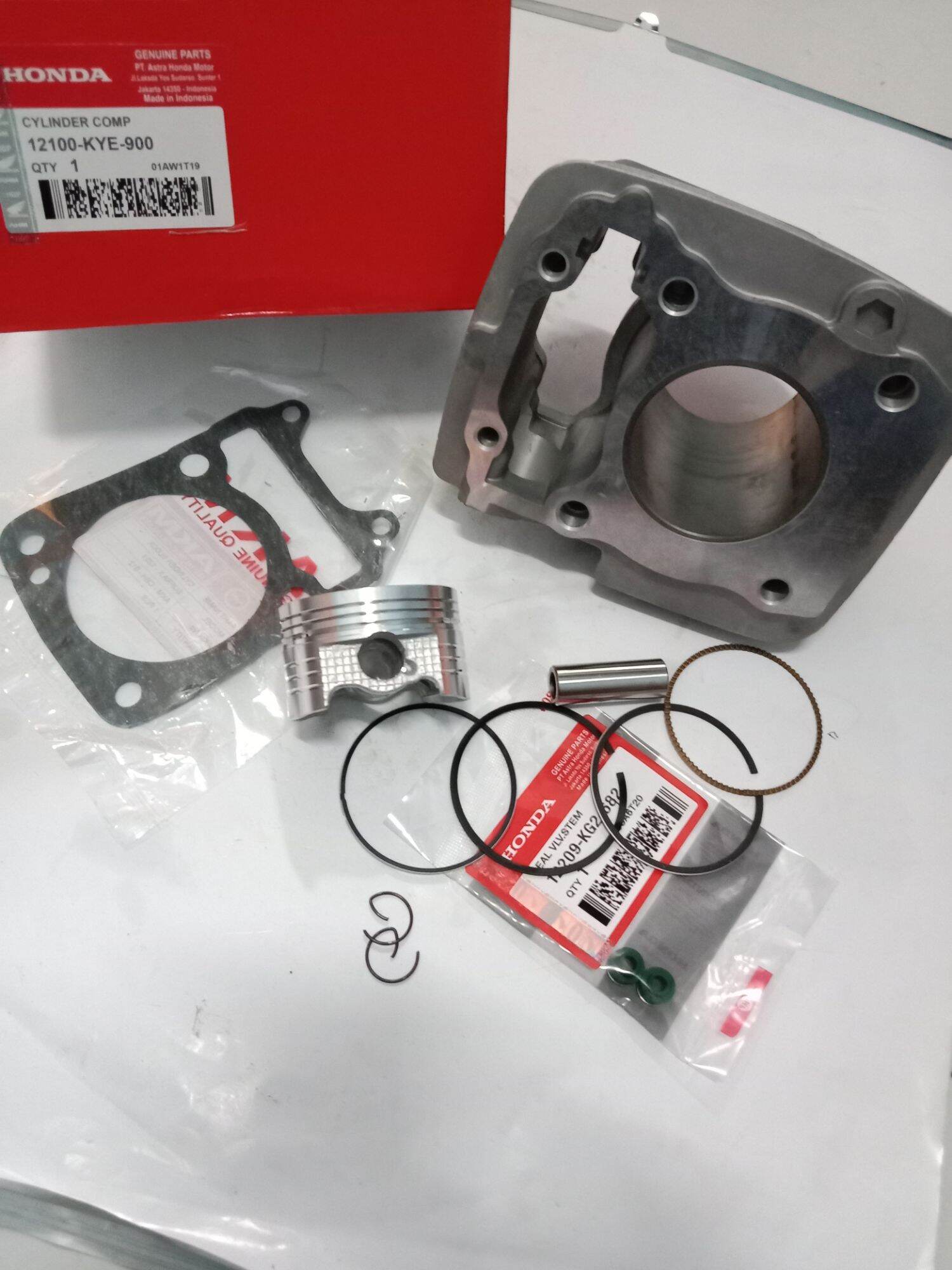 Blok seher komplit isi piston kit honda Verza Mega pro new injeksi KYE ...