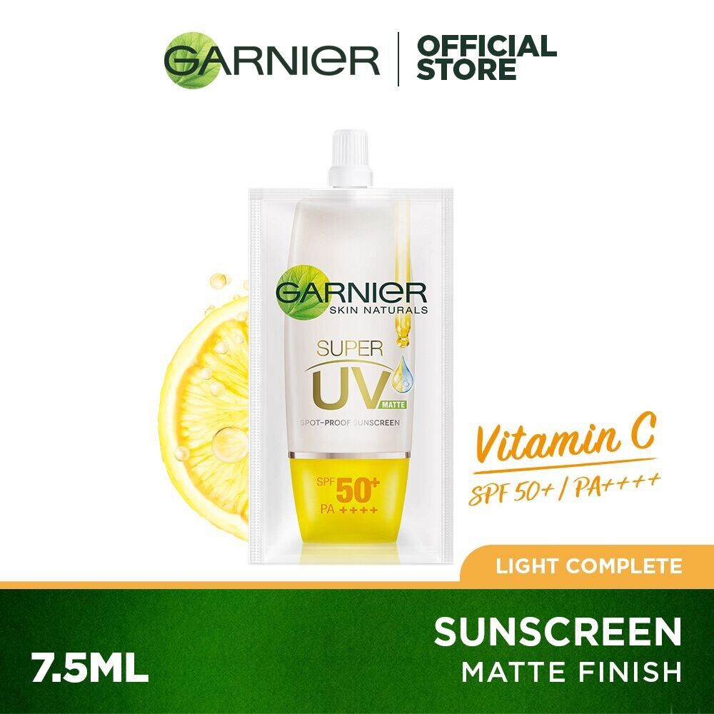 GARNIER Light Complete Super UV Matte SPF 50+ 7ml | Lazada Indonesia