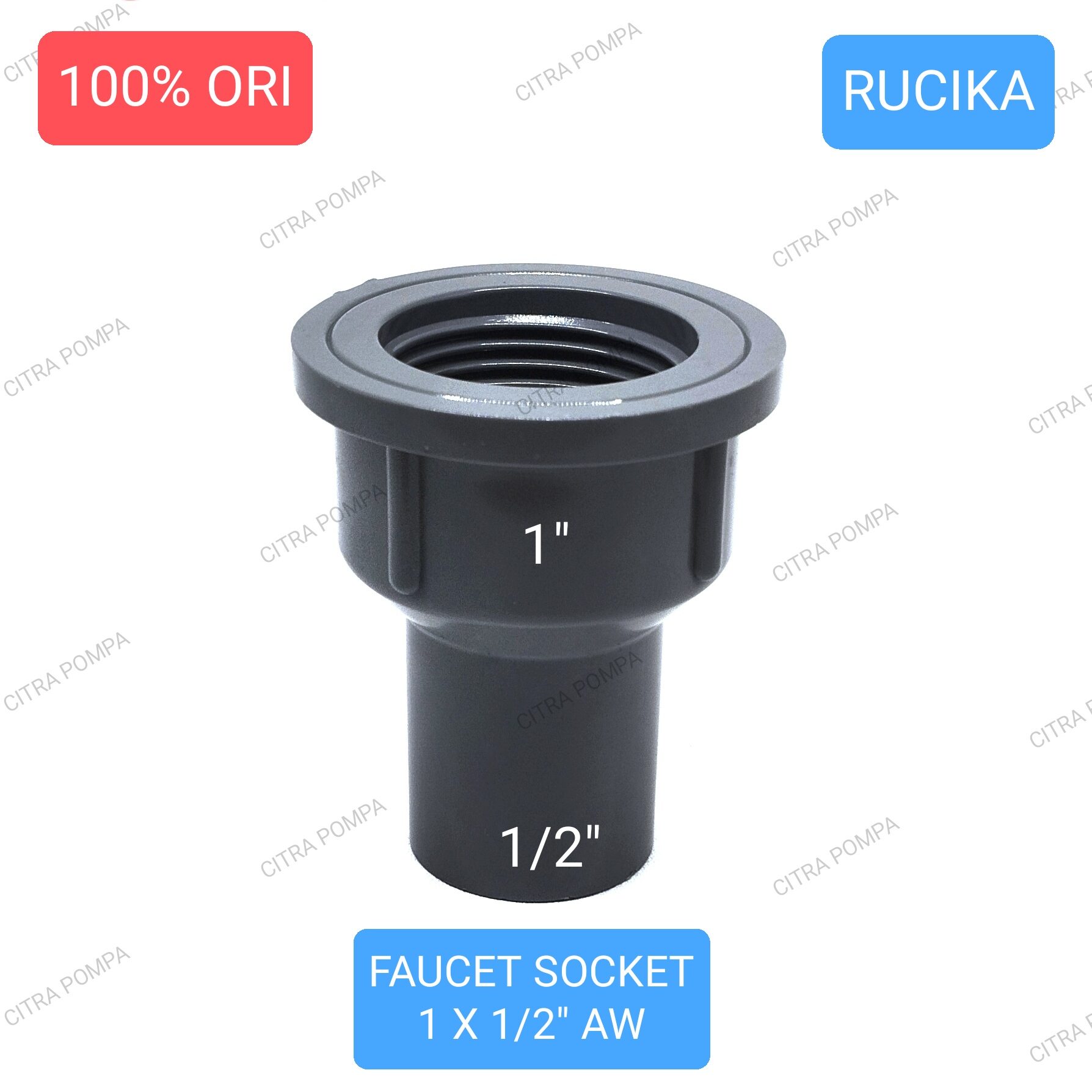 RUCIKA FAUCET SOCKET 1 X 1/2 AW/ SDD 1 X 1/2" AW / SOCK DRAT DALAM 1 X 1/2" AW | Lazada Indonesia