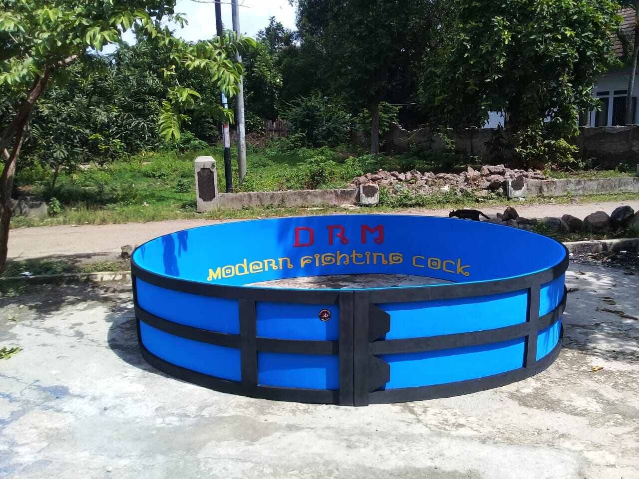 GEBER ayam/ ring arena ayam aduan tebal 4 cm diameter 3 meter | Lazada ...