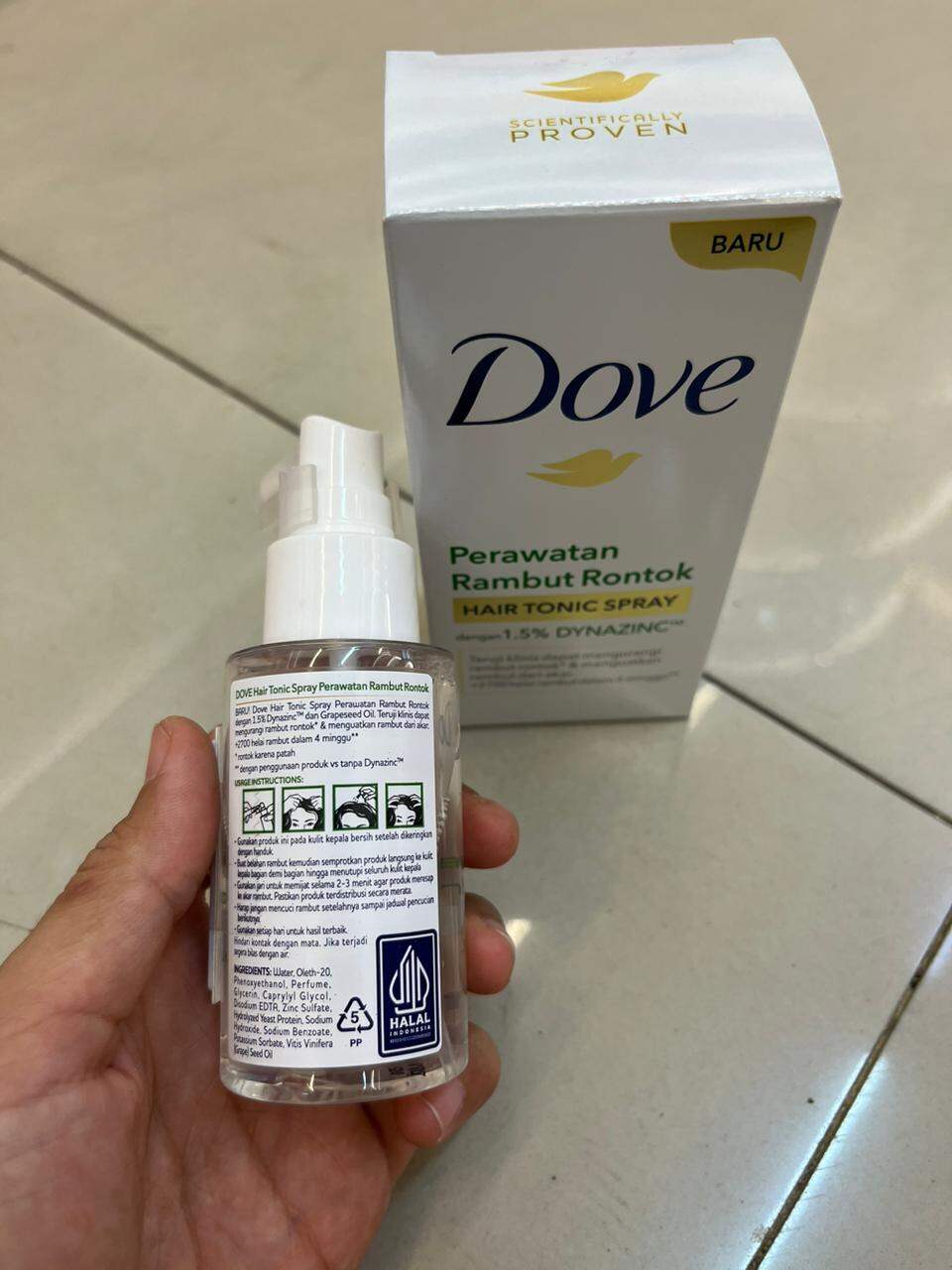 Dove Hair Tonic Spray perawatan rambut rontok 75ml | Lazada Indonesia