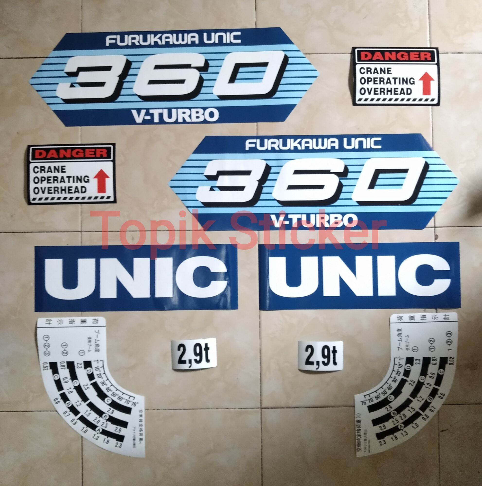 Sticker Crane Truck Furukawa UNIC 360 V-Turbo | Lazada Indonesia