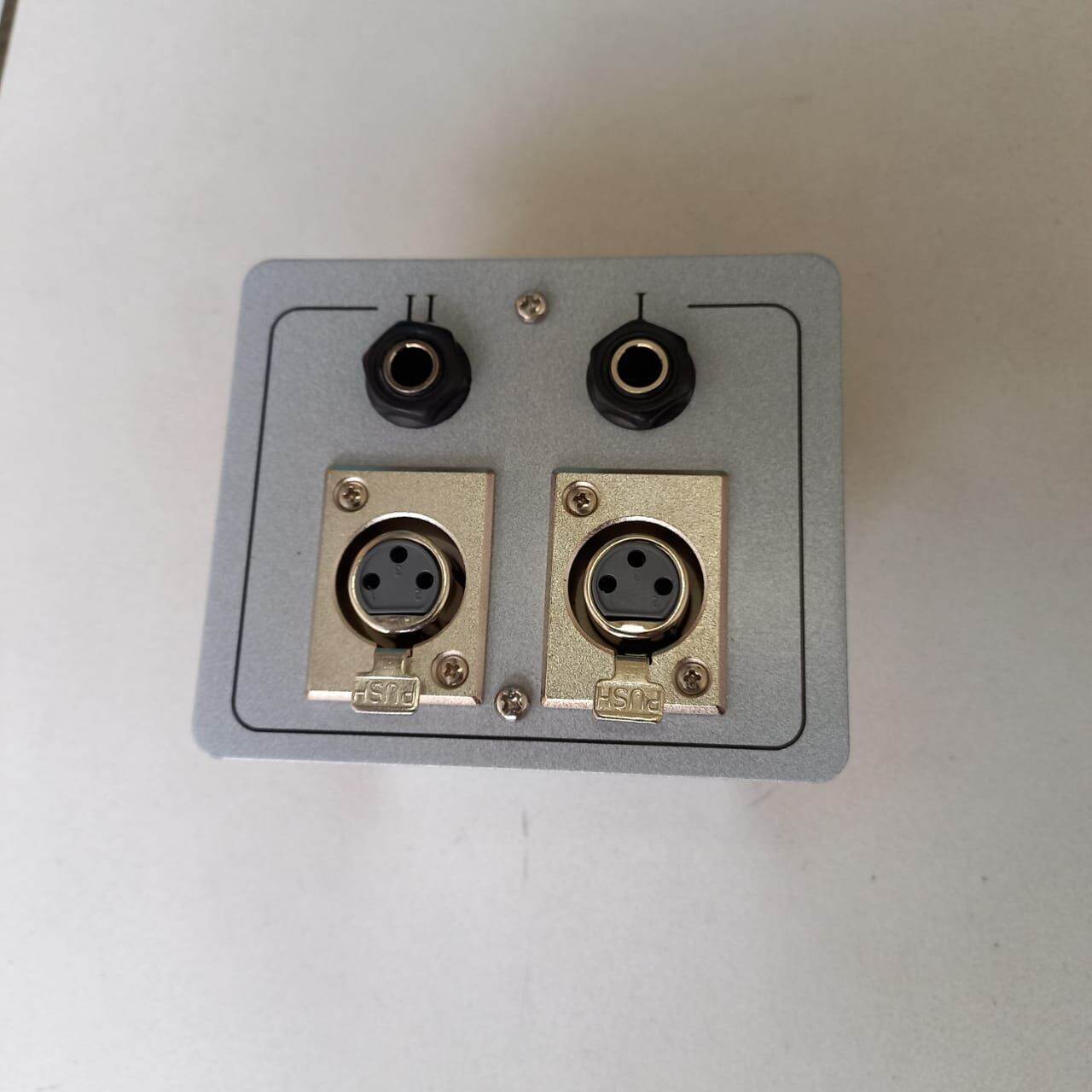 PANEL MIC 4 CHANNEL KOMBINASI AKAI MONO DAN XLR BAHAN FULL BESI ...
